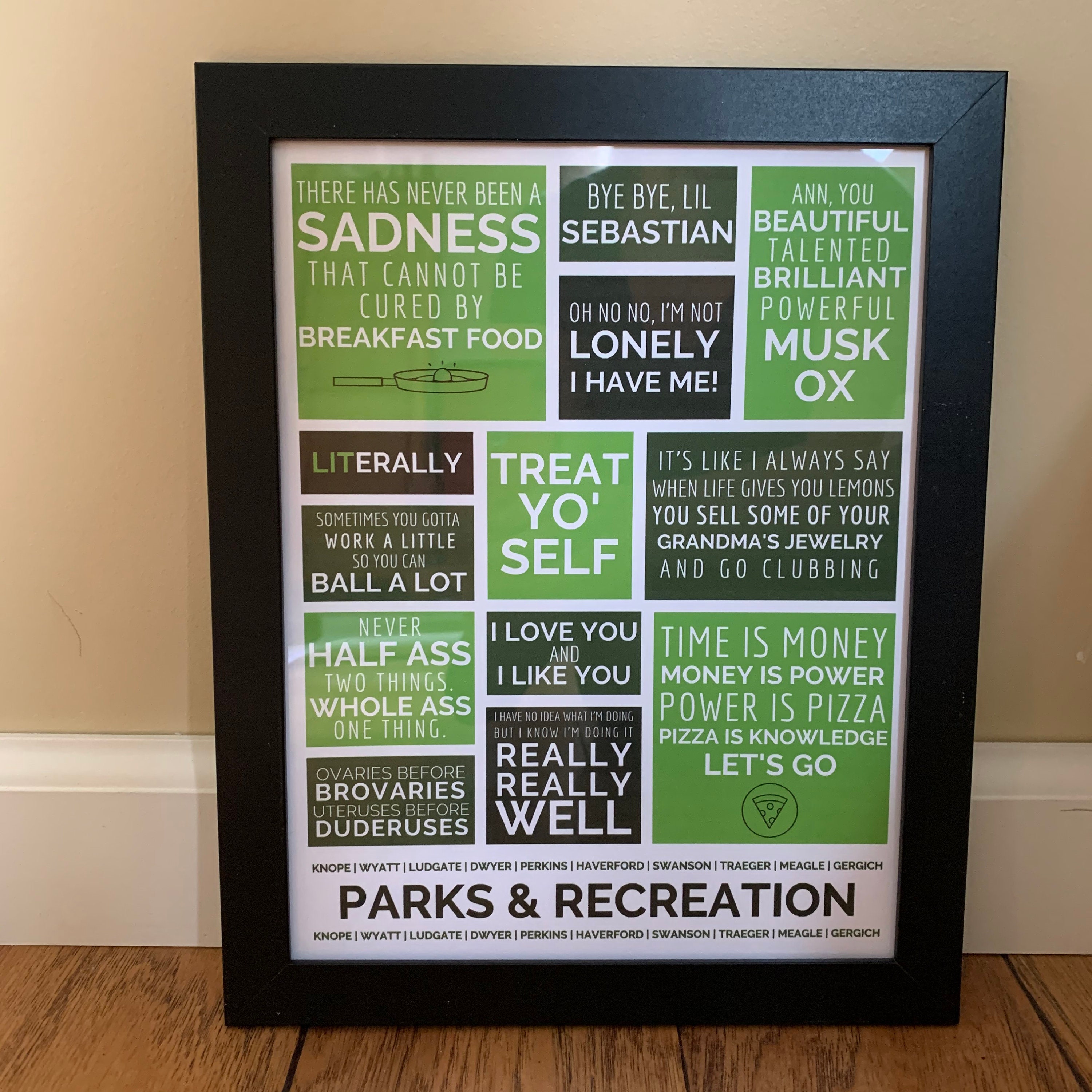 Parks & Recreation Quotes Wall Art | DIGITAL DOWNLOAD | Digital Art ...