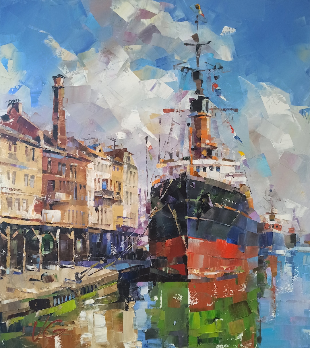 Custom Oil Painting: Golden Age Cityscape Canal - Etsy