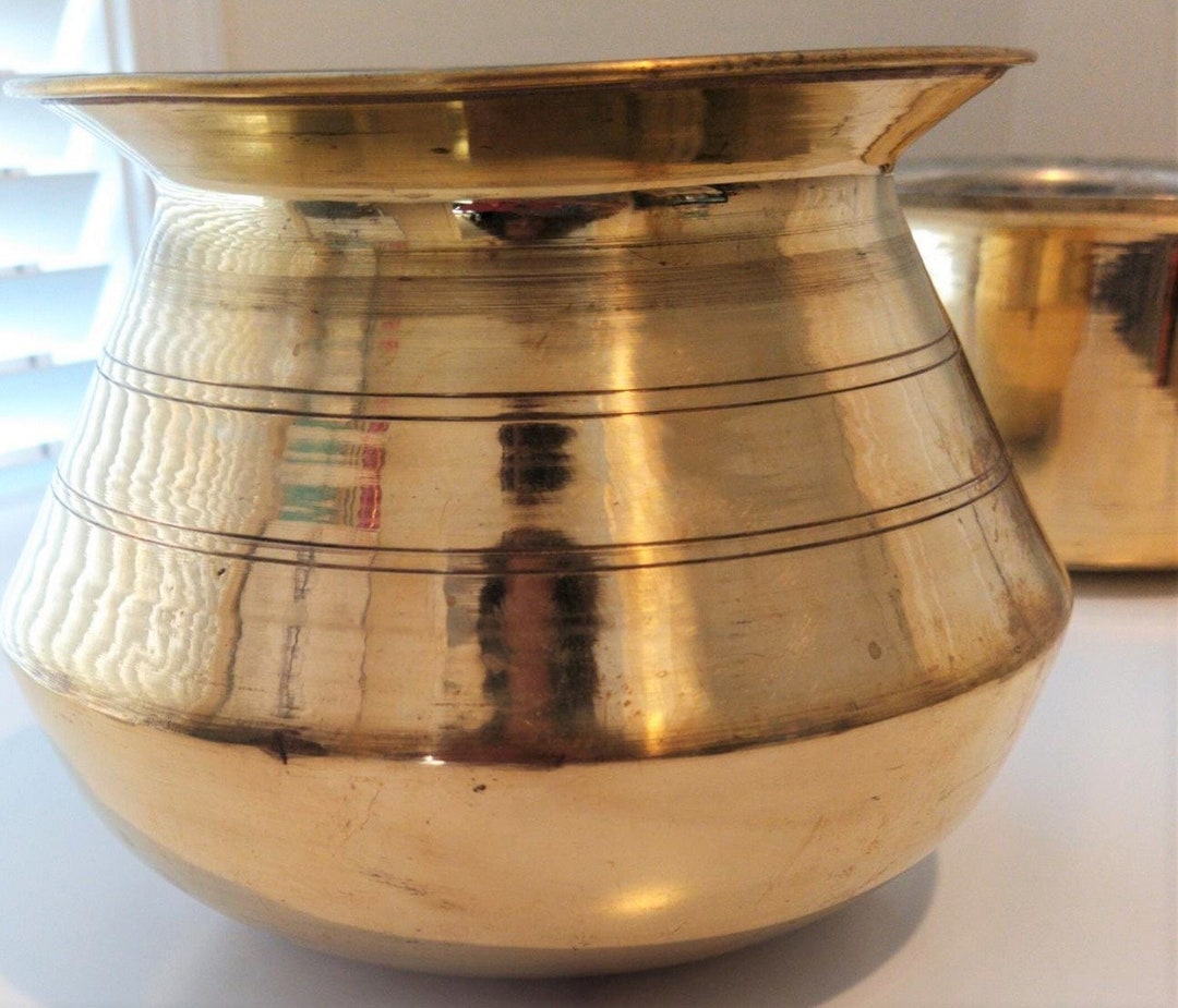 Brass Cookware | Brass Tapila | Brass Bhagoni | Ittadi - Etsy