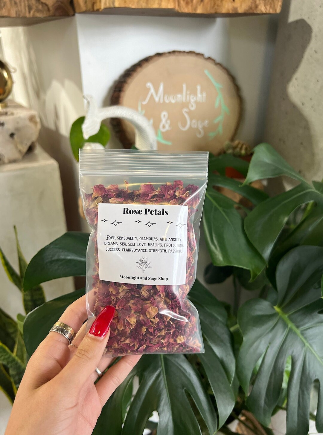 Dried Organic Red Rose Petals 1 Oz - Etsy