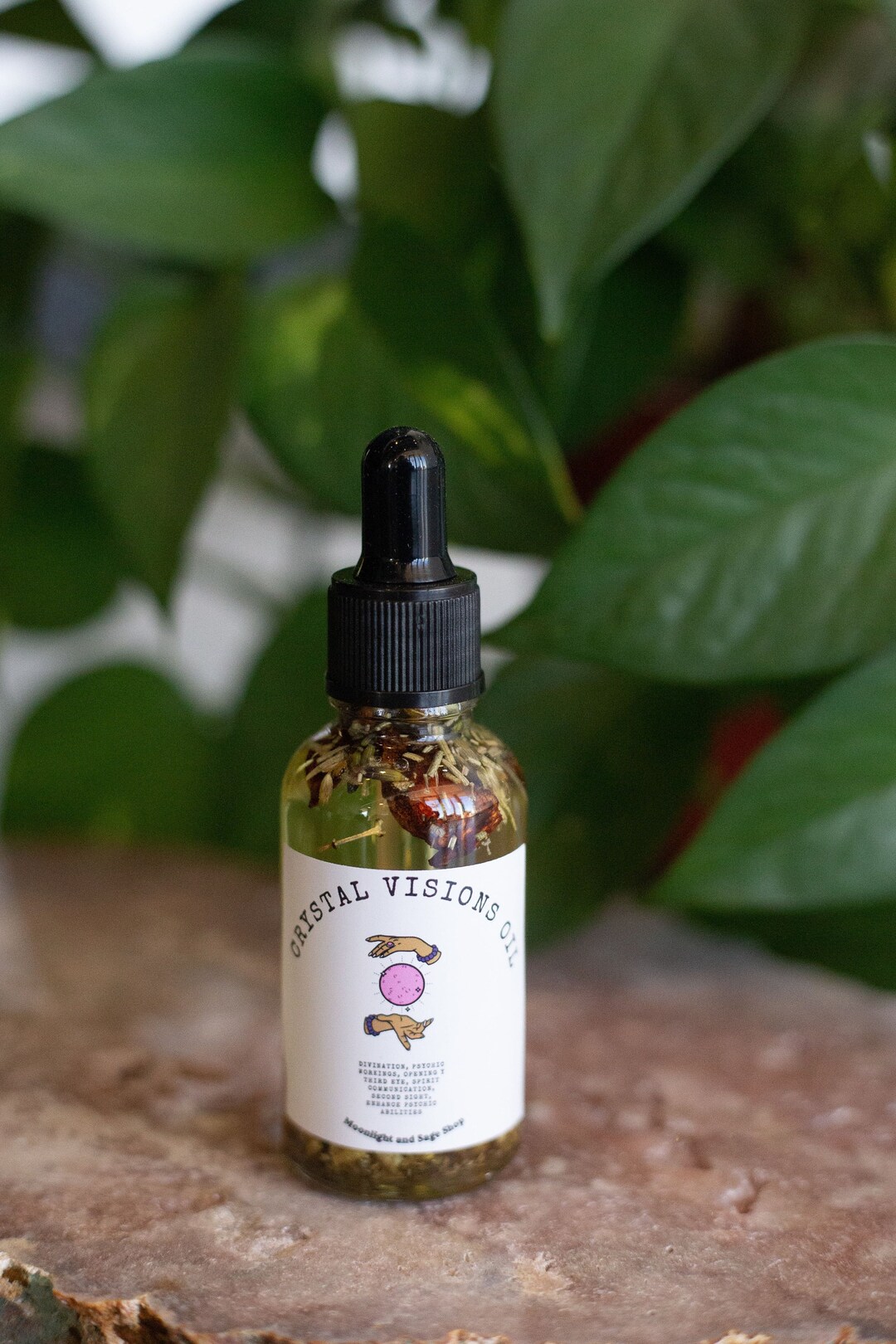 Crystal Visions Divination Oil + Divination Oil + Anointing Oil + Tarot ...