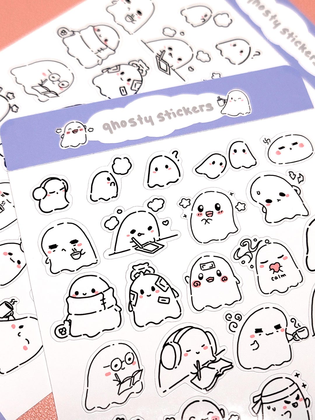 Ghosty Sticker Sheet - Etsy