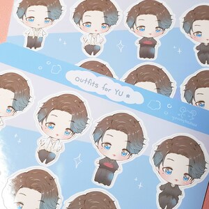 Outfits for YU Sticker Sheet - Etsy