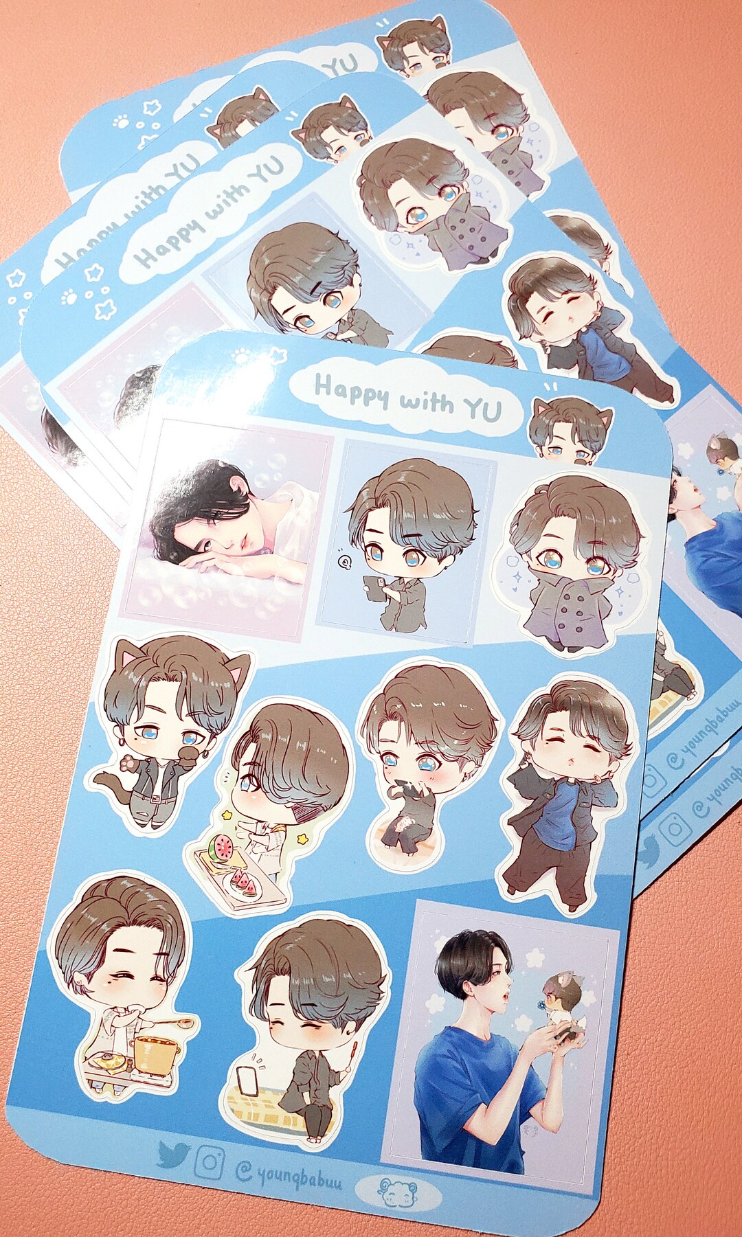 Happy With YU Sticker Sheet - Etsy