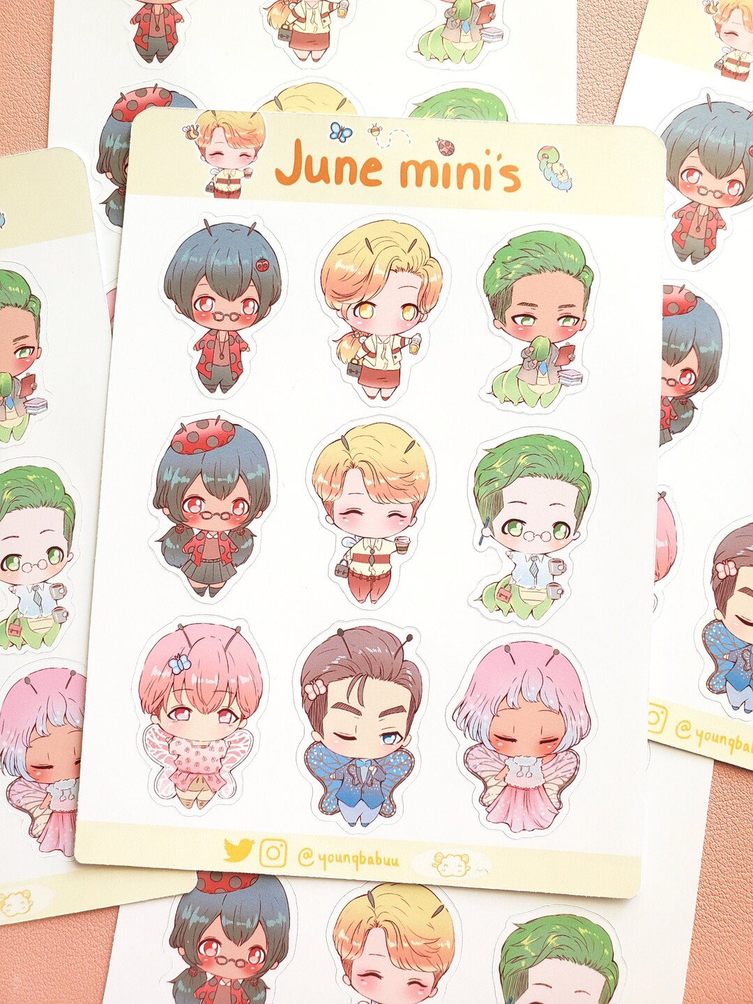 June Mini's Sticker Sheets - Etsy