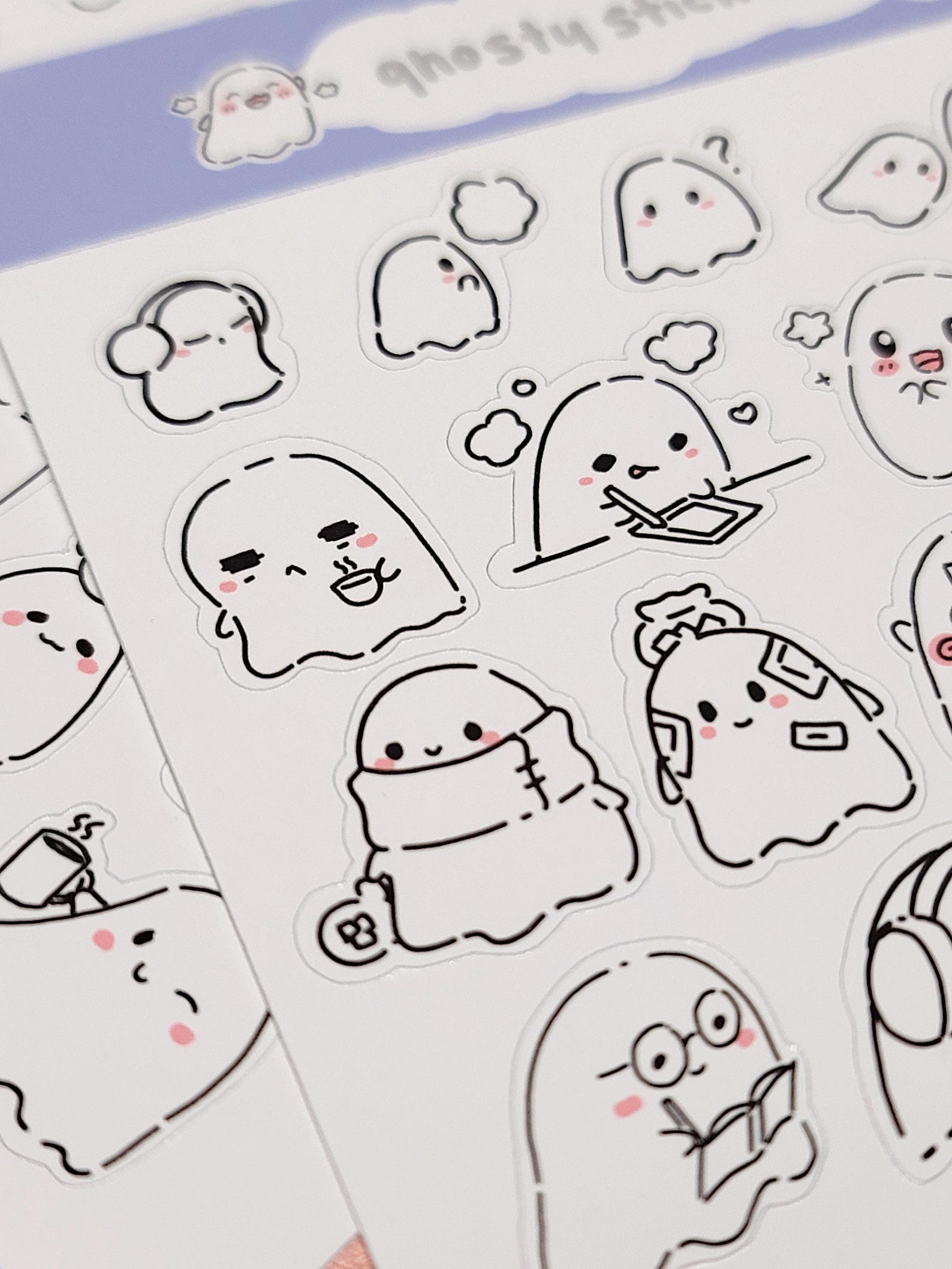 Ghosty Sticker Sheet - Etsy