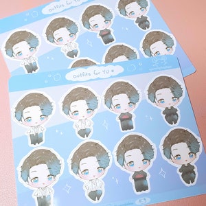 Outfits for YU Sticker Sheet - Etsy