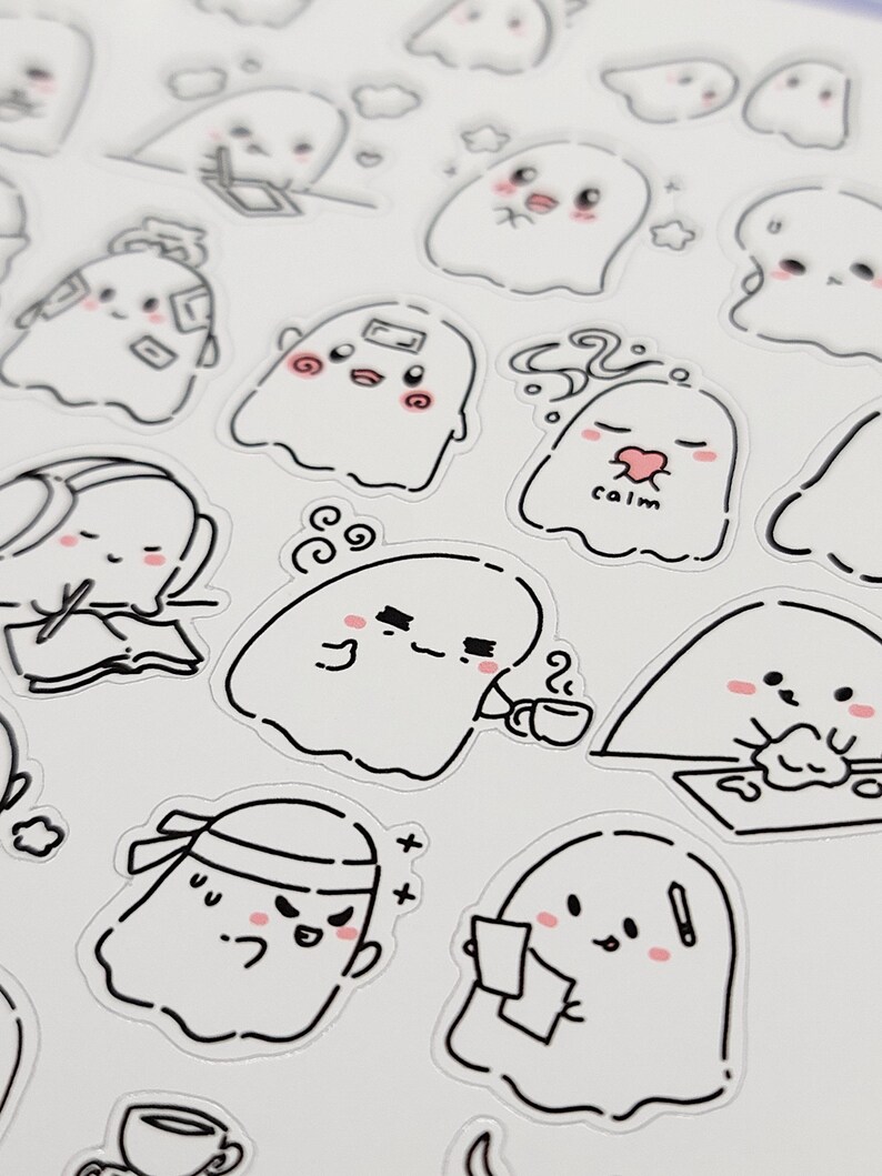 Ghosty Sticker Sheet - Etsy