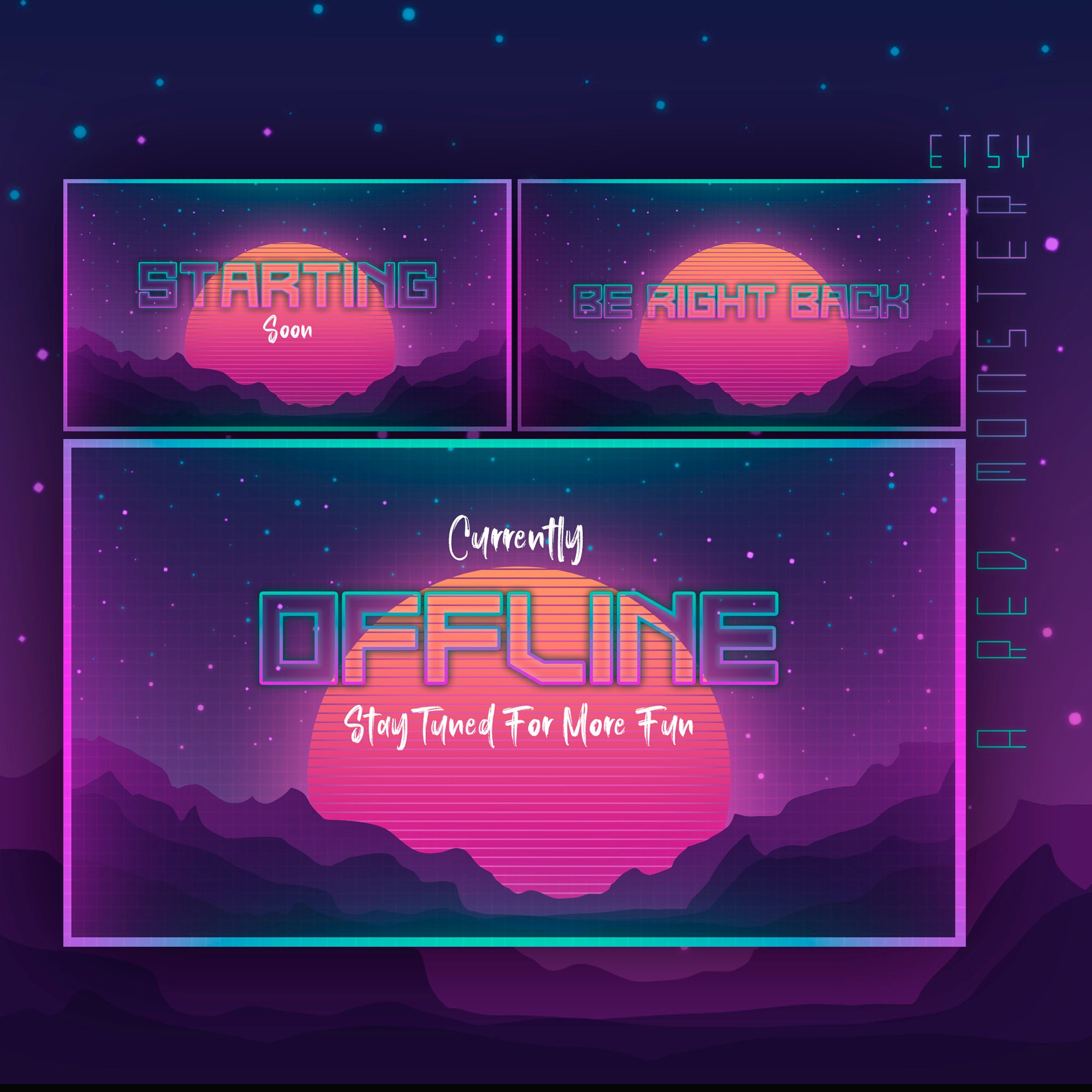 Arcade Twitch Bundle - Offline Screen, Be Right Back Screen, Starting ...