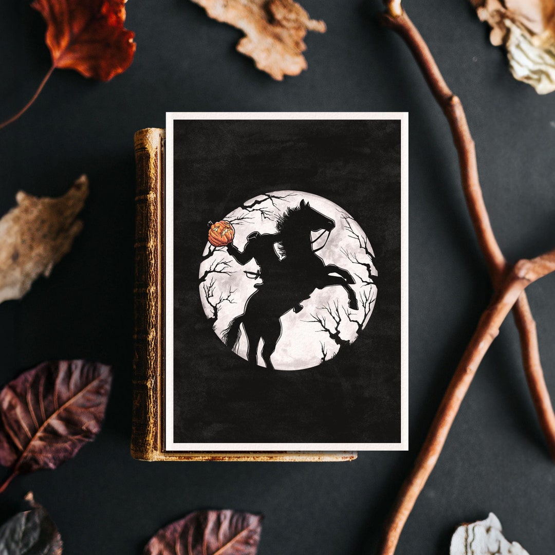 Headless Horseman Halloween Wall Décor Handmade Art Print, the Legend ...