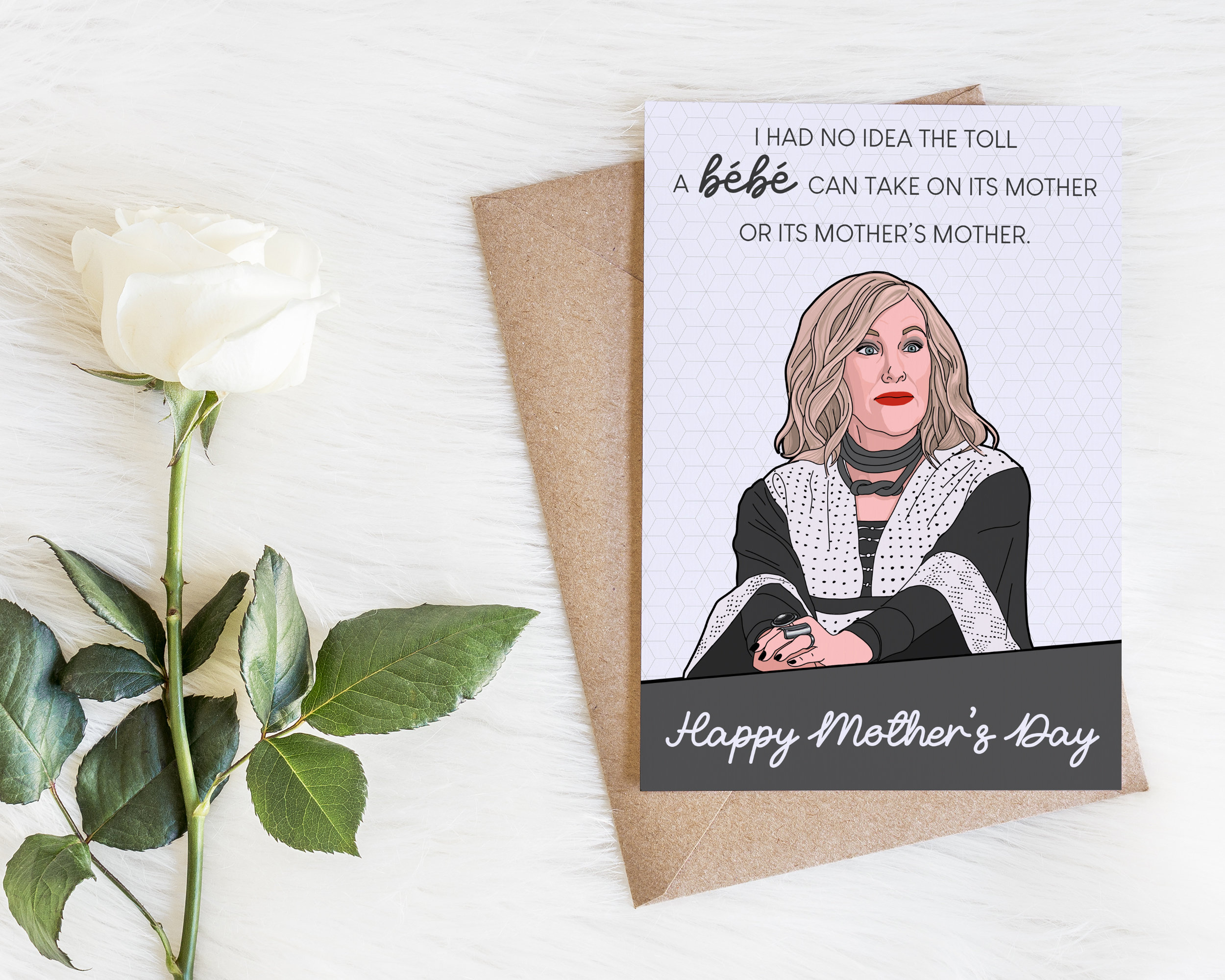 Moira Rose Bébé Schitt’s Creek Mothers Day Card, Funny Gift for Mom ...