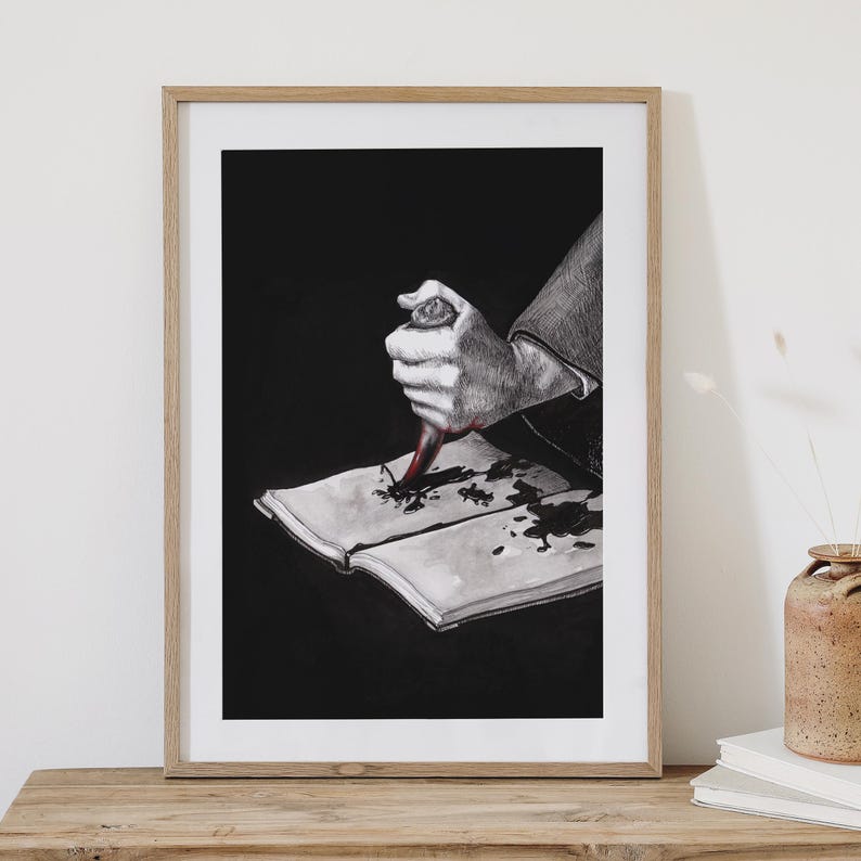 Horcrux Tom Riddle’s Diary, Dark Academia Wall Art, Magical Witchy ...