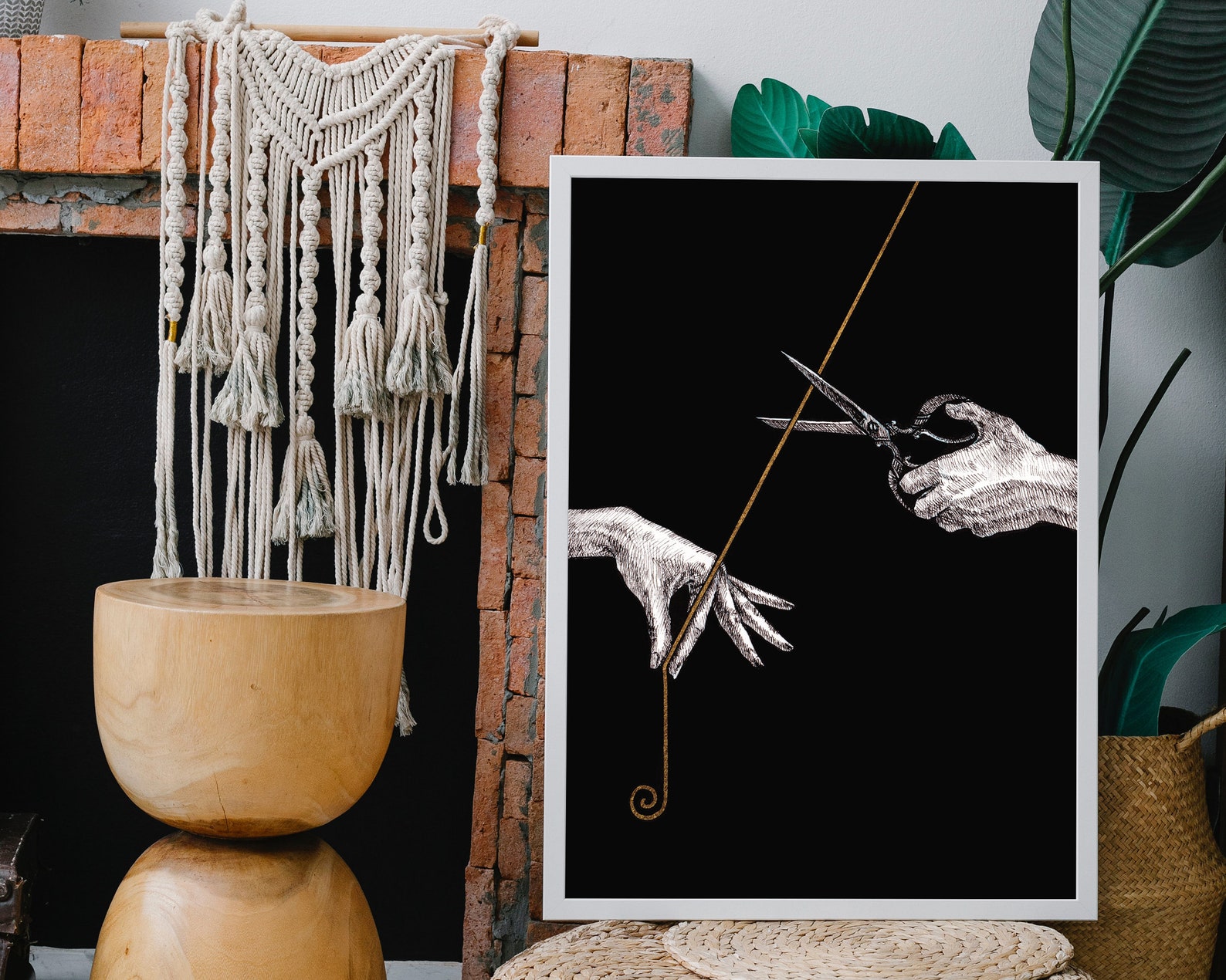 Thread of Life Ancient Greek Mythology Art Print Hand | Etsy
