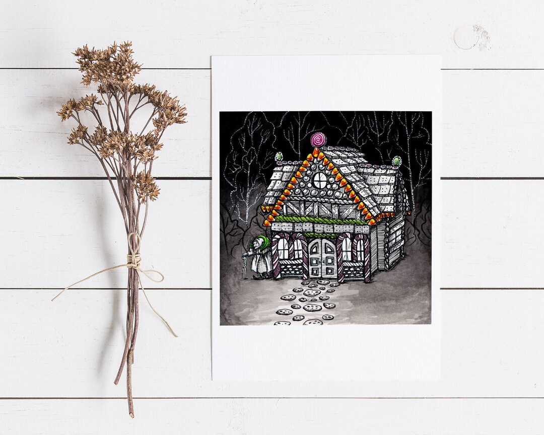 Hansel & Gretel Gingerbread House Cottage Brothers Grimm Fairytale ...