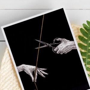 Thread of Life Ancient Greek Mythology Art Print, Hand Embellished Gold ...