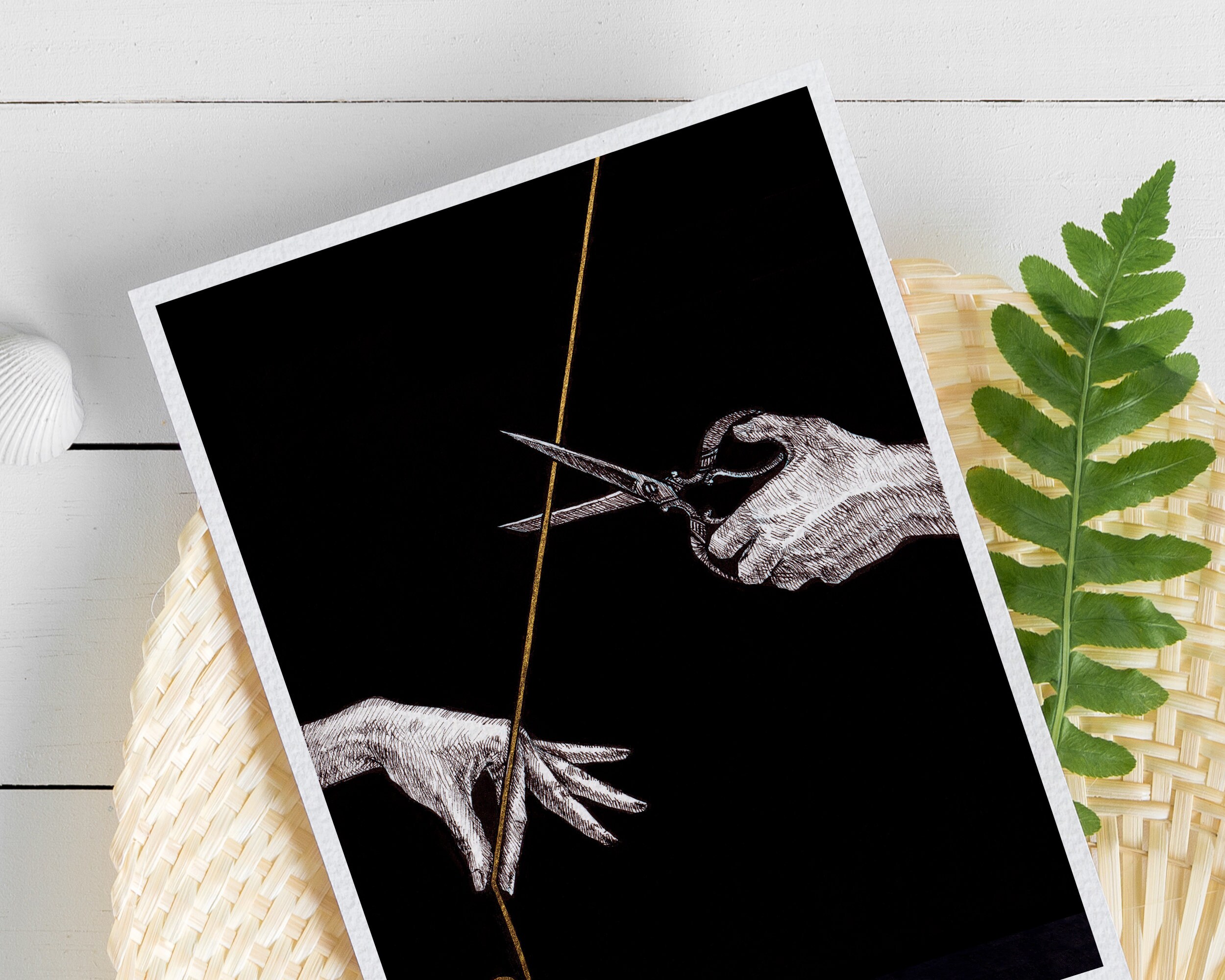 Thread of Life Ancient Greek Mythology Art Print Hand | Etsy