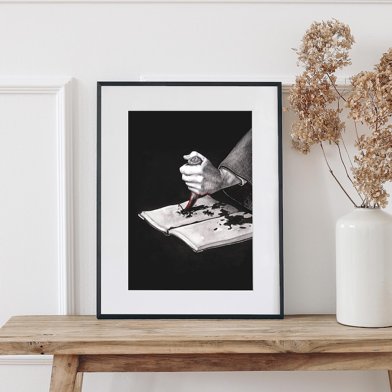 Horcrux Tom Riddle’s Diary, Dark Academia Wall Art, Magical Witchy ...