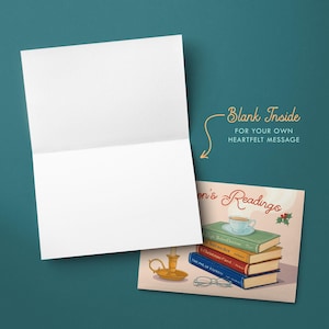 Bookish Christmas Card, Holiday Season’s Readings, Classic Christmas ...