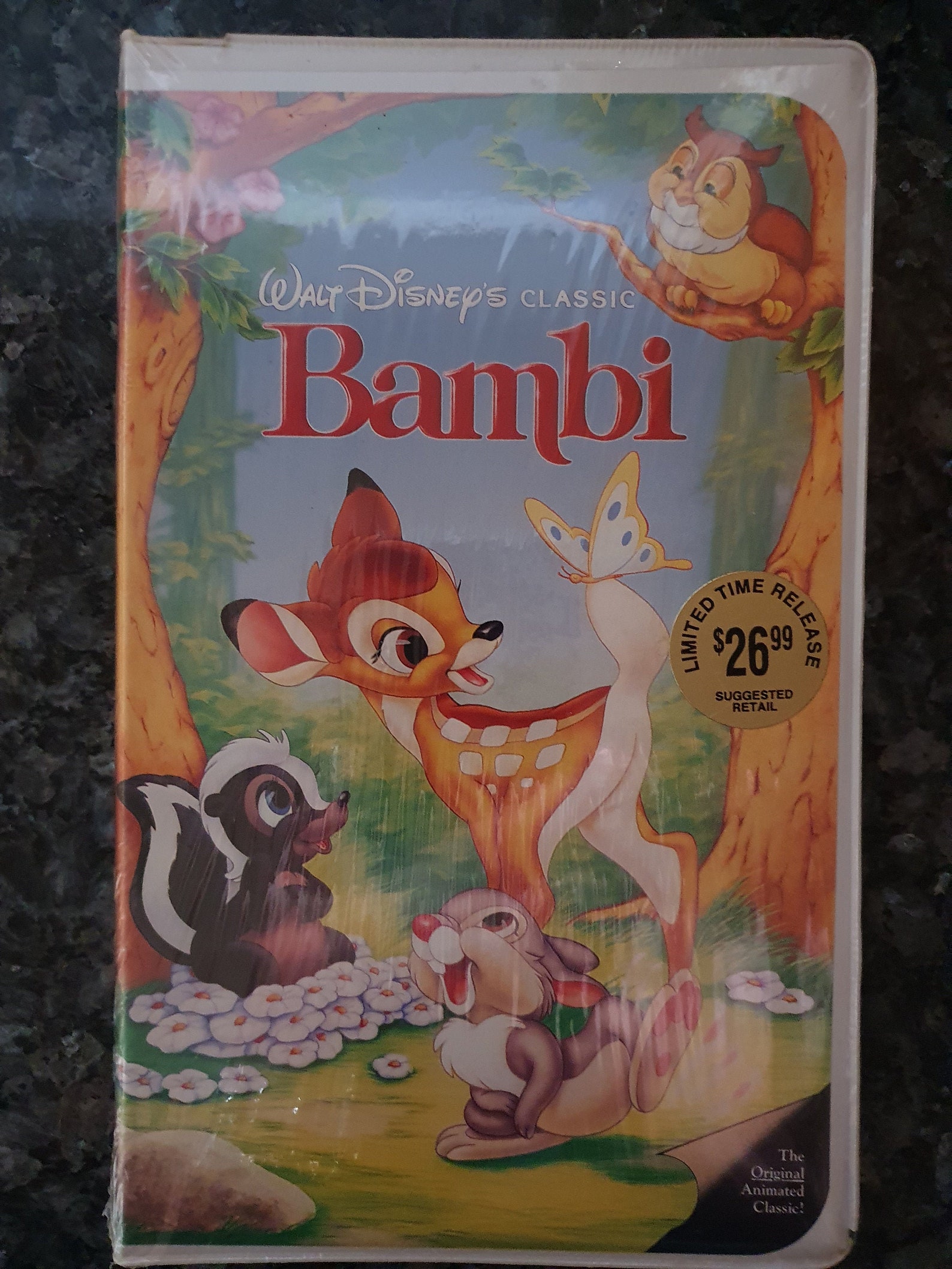 Walt Disney's Bambi VHS New Sealed Black Diamond - Etsy