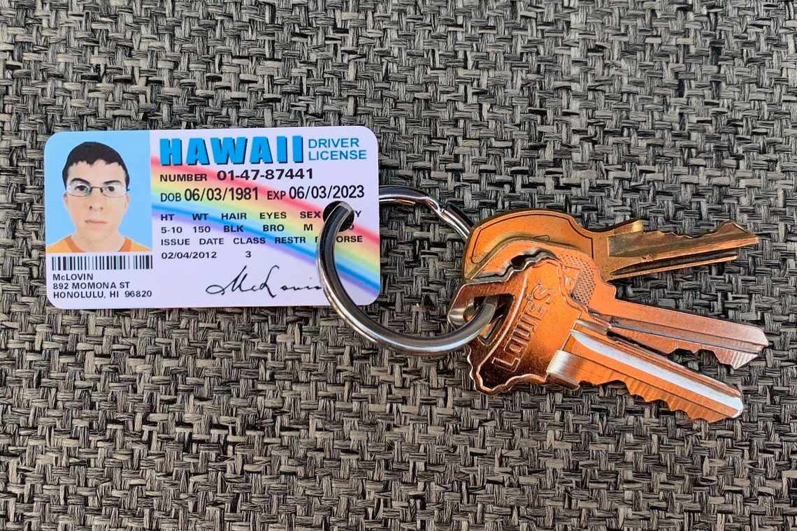 Mclovin ID Card Keychain - Etsy