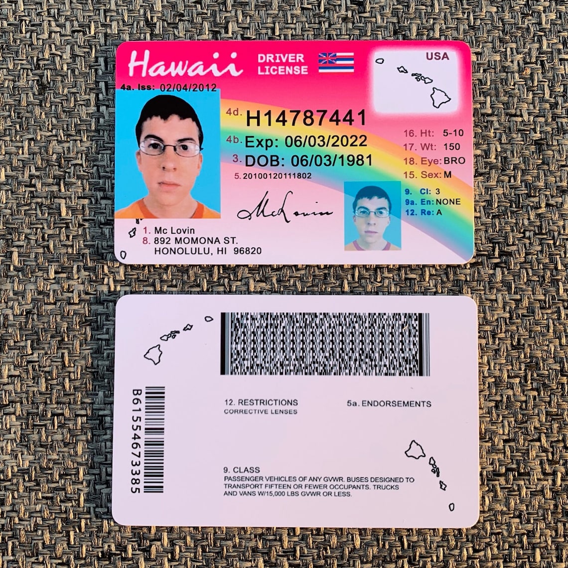 Mclovin ID Card From Movie Superbad ultra High | Etsy