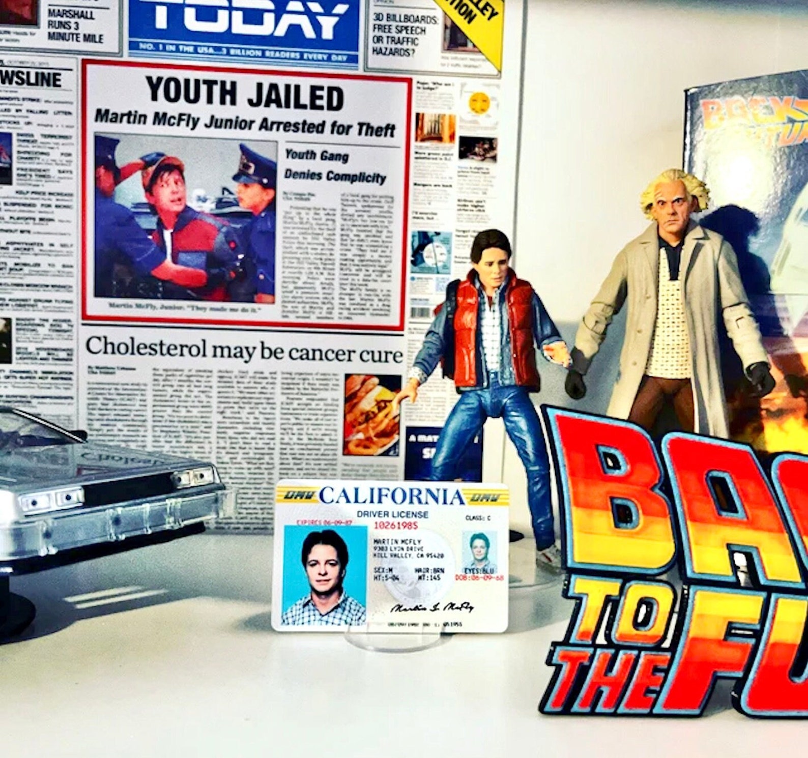 Marty Mcfly ID CARD Back to the Future Michael J Fox - Etsy