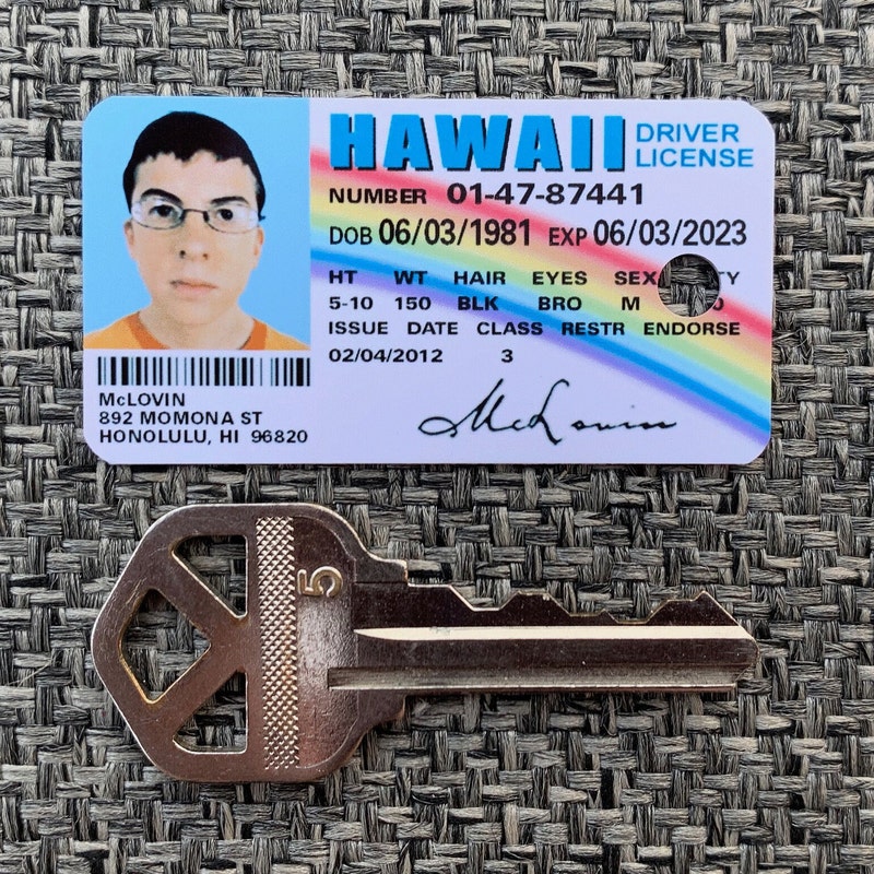 Mclovin Id Card - Etsy