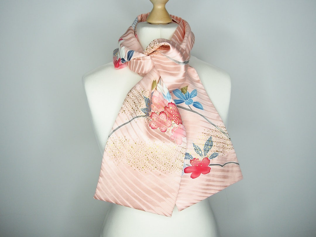 Pink Kimono Silk Scarf: A Timeless Gift of Japanese Elegance for the ...