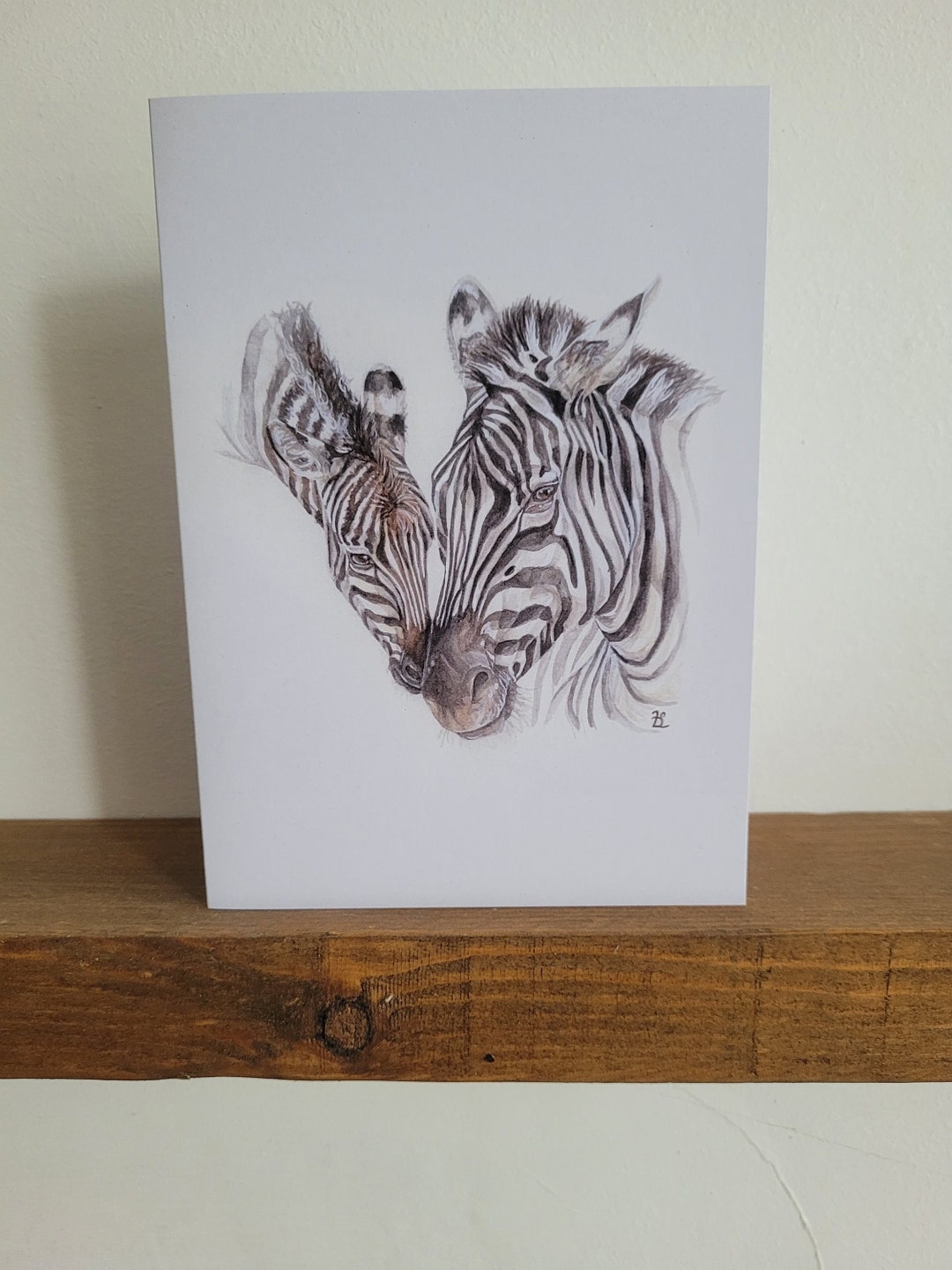 Zebra Greetings Card, Zebra Card, Zebra Birthday Card, Card for Zebra ...