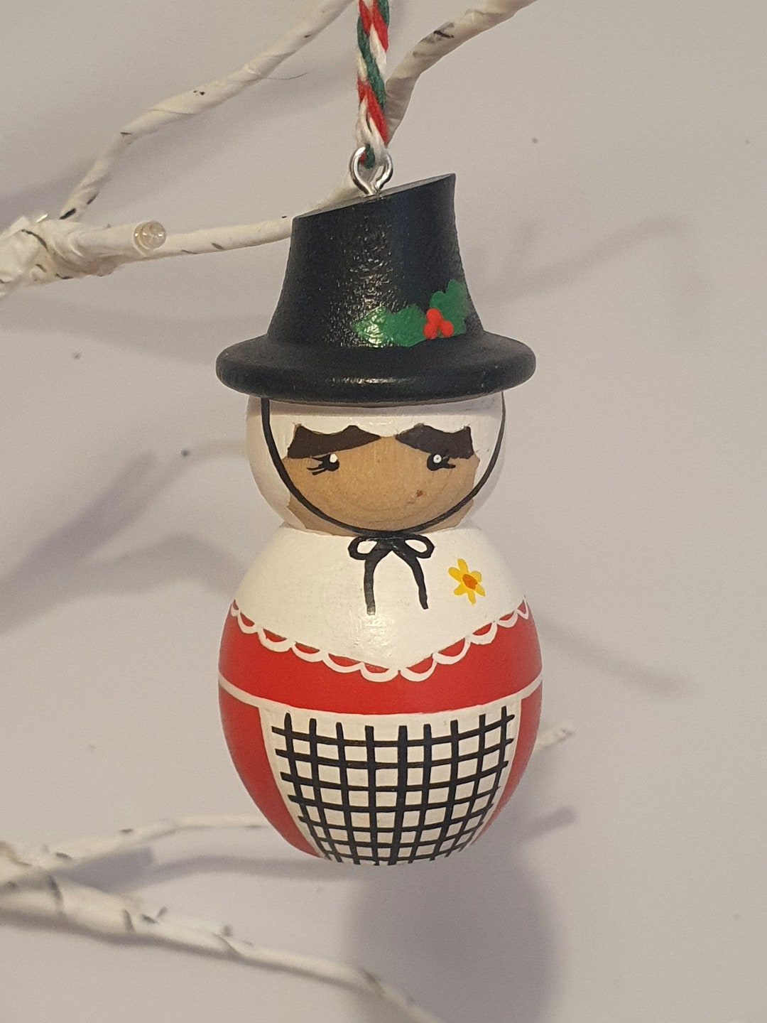 Welsh Lady Christmas Tree Decoration - Etsy UK