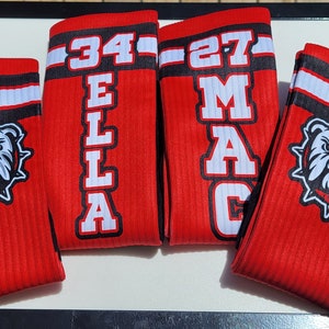 Custom Athletic Knee High Socks • Personalized Compression • Sports ...