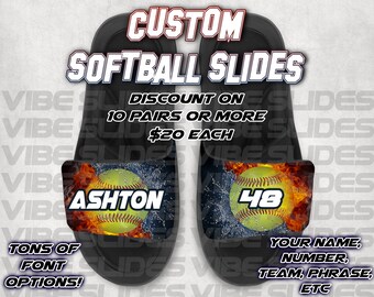 Custom Sports Slides - Etsy