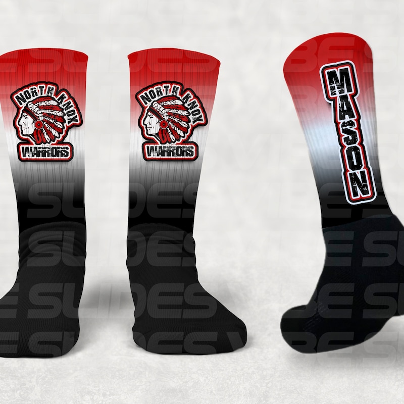 Youth Athletic Crew Socks - Etsy