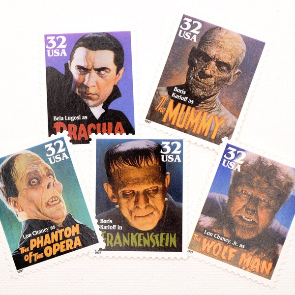 Monster Stamps - Etsy