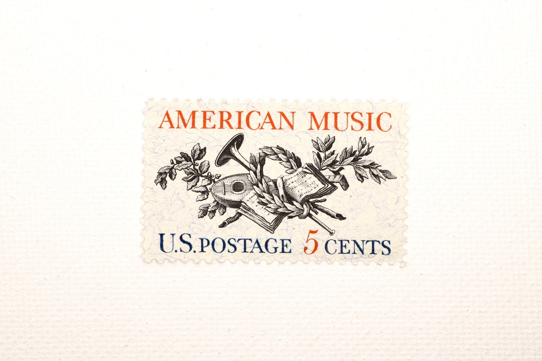 1964 (10) Vintage American Music Stamps - Unused U.S. Postage - 1964 ...