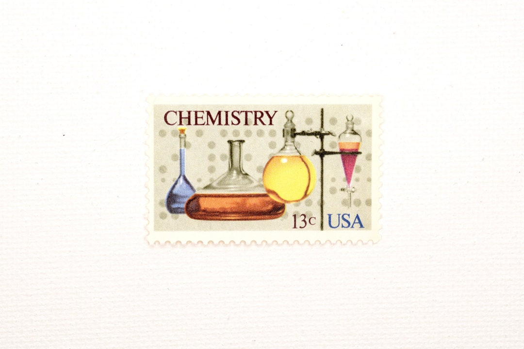 Vintage Chemistry Science Stamps Unused U.S. Postage for - Etsy