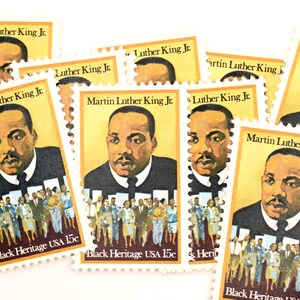 Vintage Martin Luther King Jr. Stamps - Unused U.S. Postage for Mailing ...