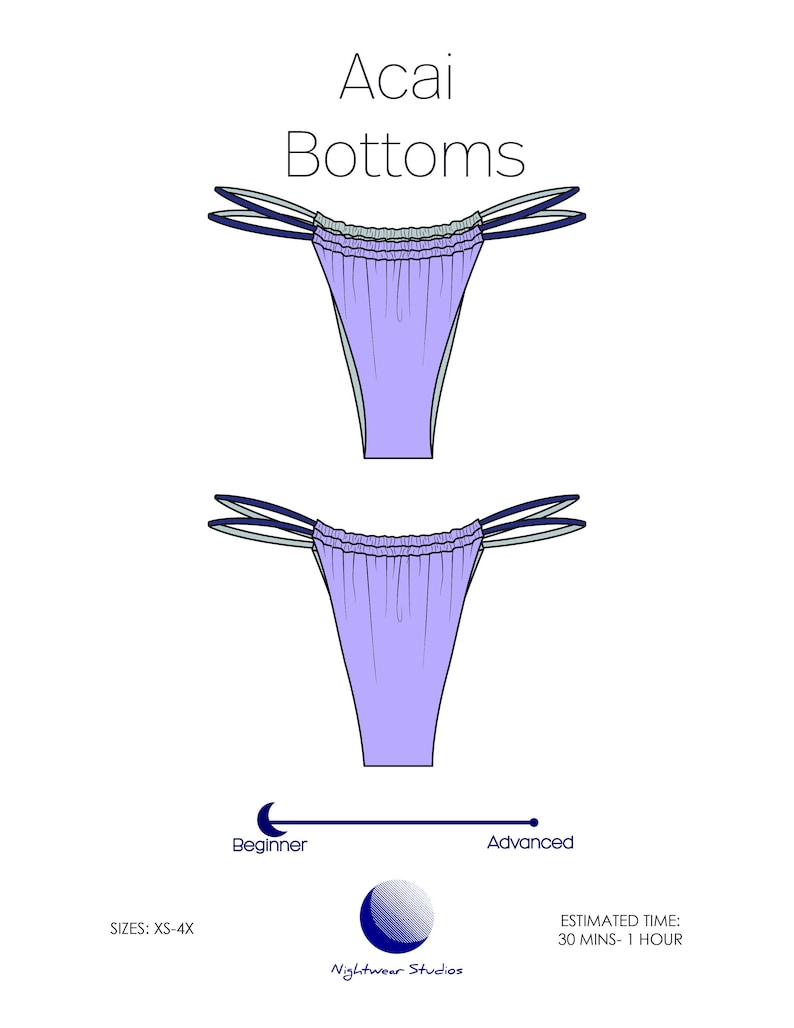 Bikini Bottom Pattern Bundle | DIY Bikini | PDF Sewing Pattern - Etsy ...