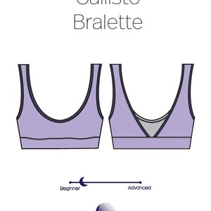 Callisto Bralette/ DIY Bralette/ Digital PDF Sewing Pattern - Etsy