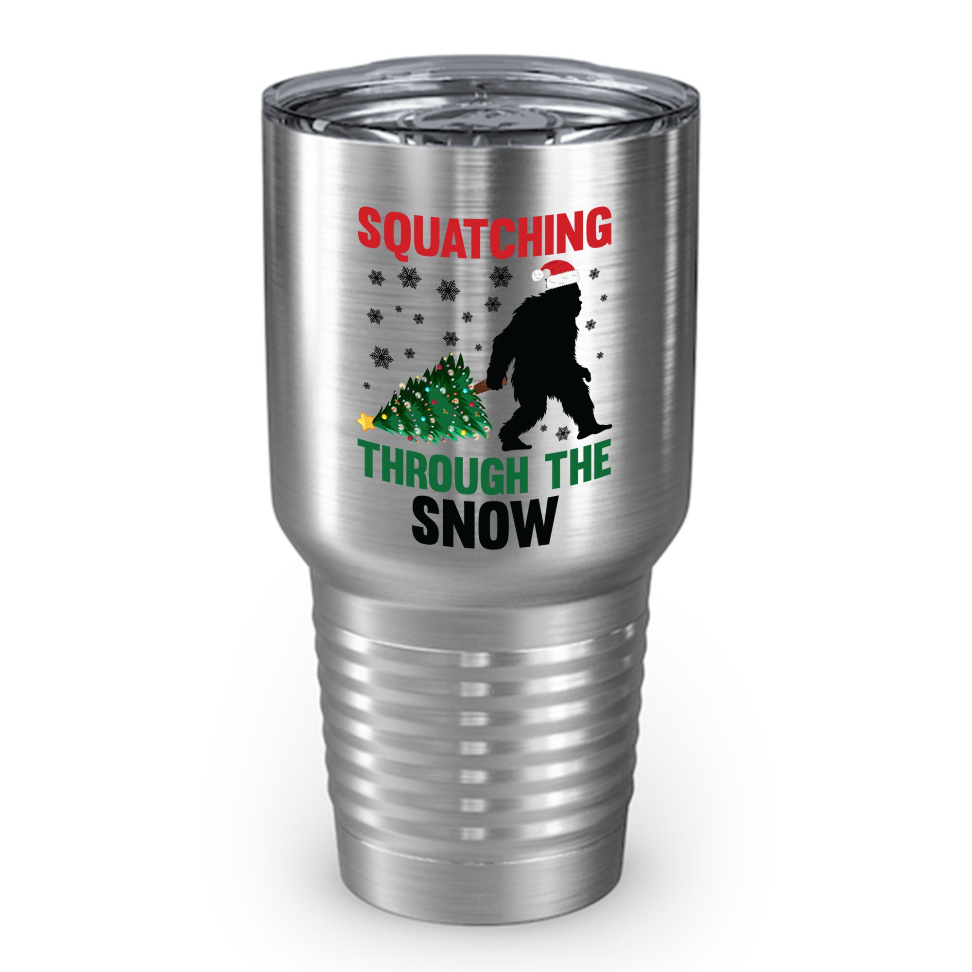 Squatching Through the Snow Funny Bigfoot Christmas Sasquatch - Etsy