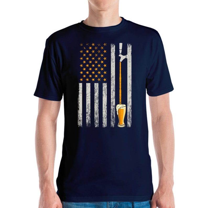 Craft Beer American Flag USA Brewery Drinking Weeking Brew - Etsy