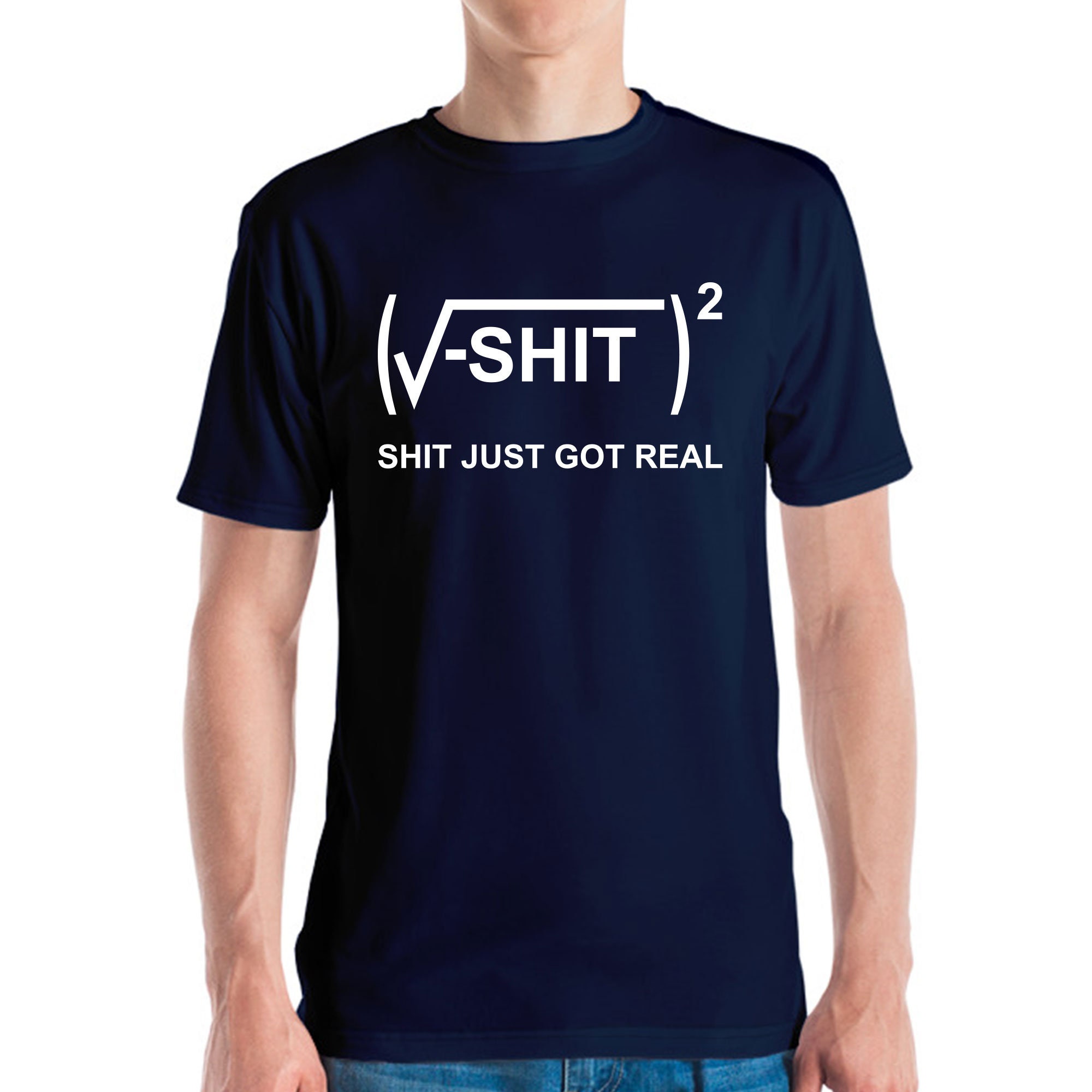 Funny Shit Just Got Real Math Equation Mathematics Nerd Nerdy T-shirt ...