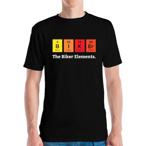Funny The Biker Elements Chemistry Science Periodic Table | Etsy