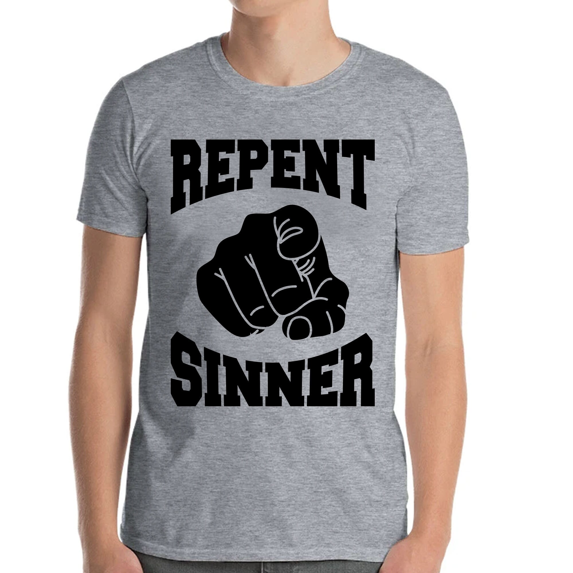 Funny Repent Sinner Christian Jesus Bible T-shirt Men Women - Etsy