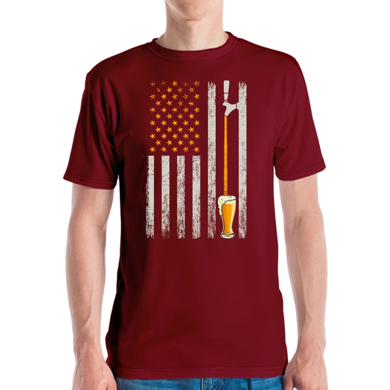 Craft Beer American Flag USA Brewery Drinking Weeking Brew - Etsy