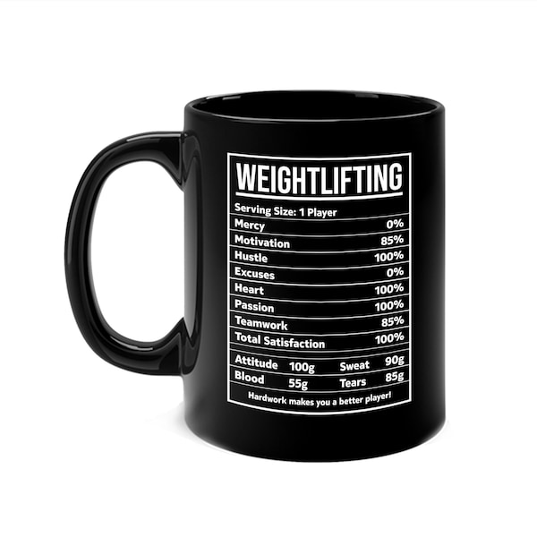 Weightlifting Mug - Etsy