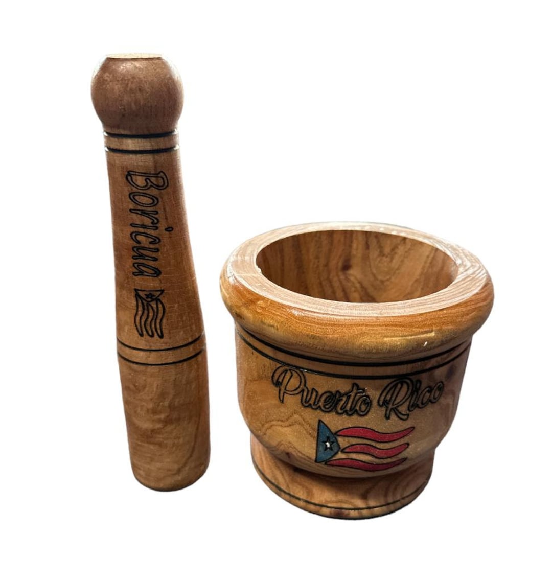 Pilon De Madera Puertorriqueño 1 Láser Engraving Puerto Rico Pilon ...