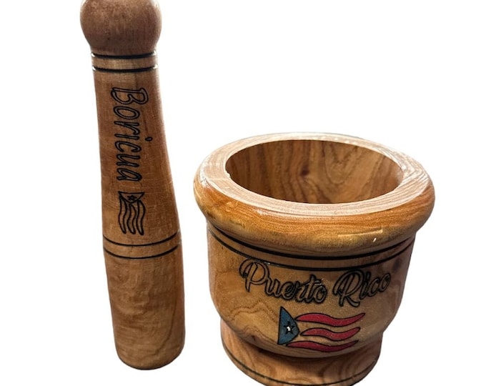 Pilon De Madera Puertorriqueño 1 Láser Engraving Puerto Rico Pilon ...