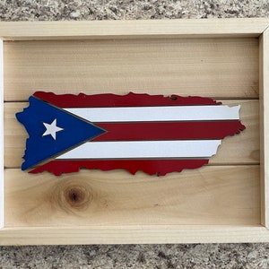 Puerto Rico Souvenir Laser Engraving Cut Engraving PR Puerto Rico Map ...