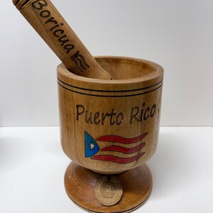Pilon Para Mofongo Puerto Rico 3 Souvenir Puertorriqueño Paint Pr Wood ...